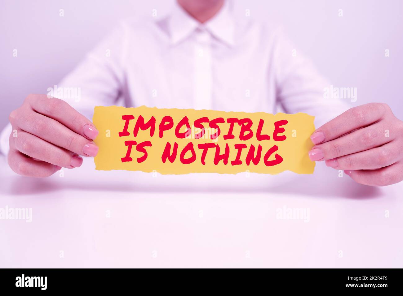 Inspiration showing sign Impossible Is Nothing. Concept meaning ...