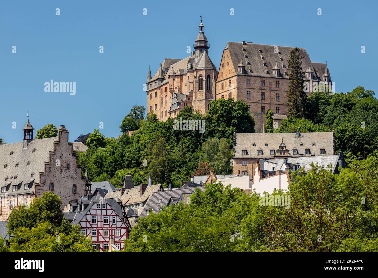 Marburg castle, also called Landgrave castle or Landgrafenschloss, in ...