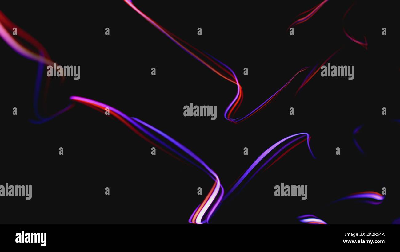 Colorful Fiber Strings Motion Background 3d illustration Stock Photo ...