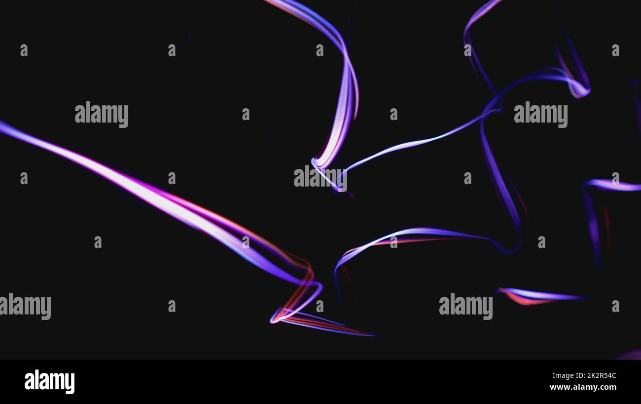 Colorful Fiber Strings Motion Background 3d illustration Stock Photo ...