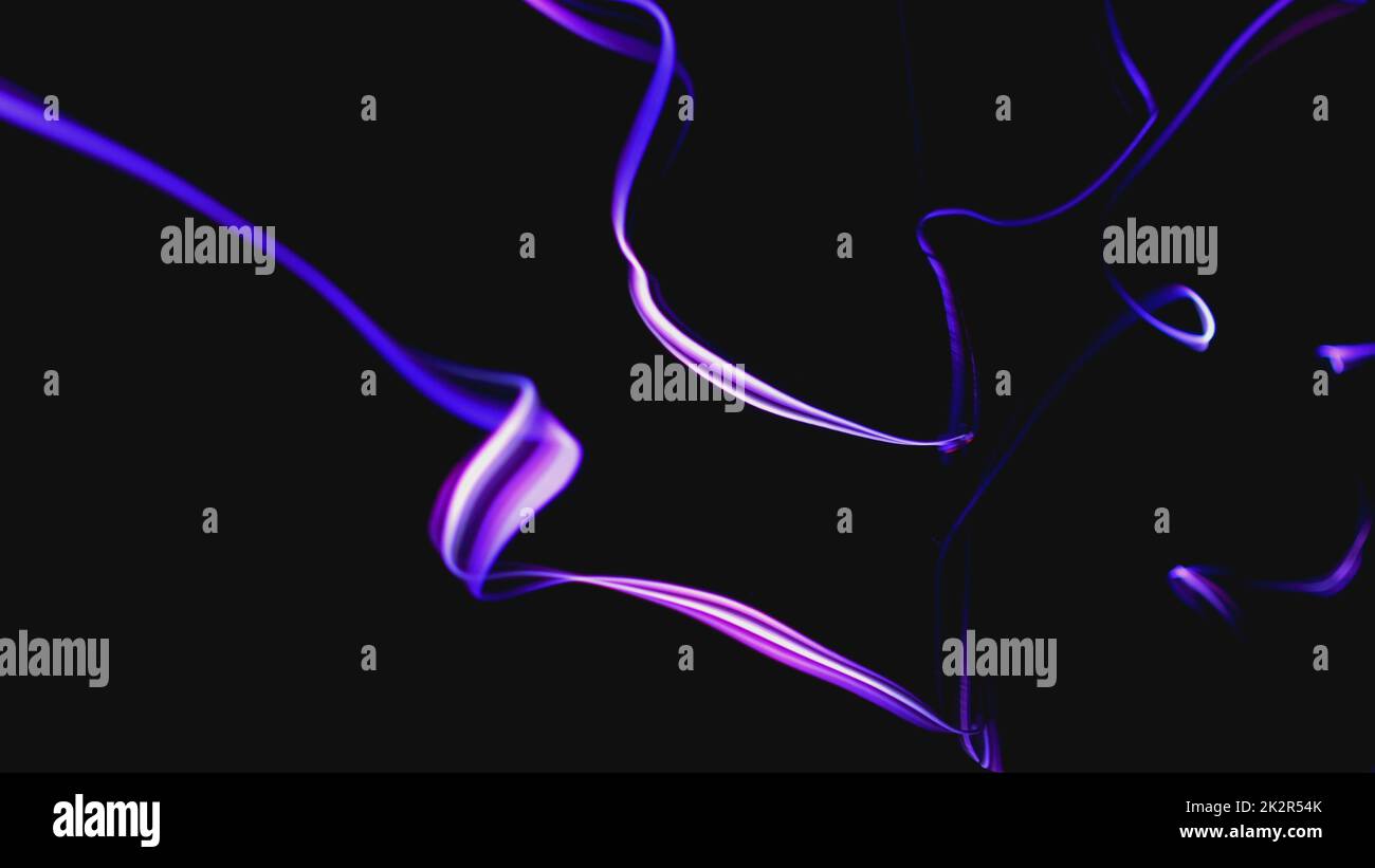 Colorful Fiber Strings Motion Background 3d illustration Stock Photo ...