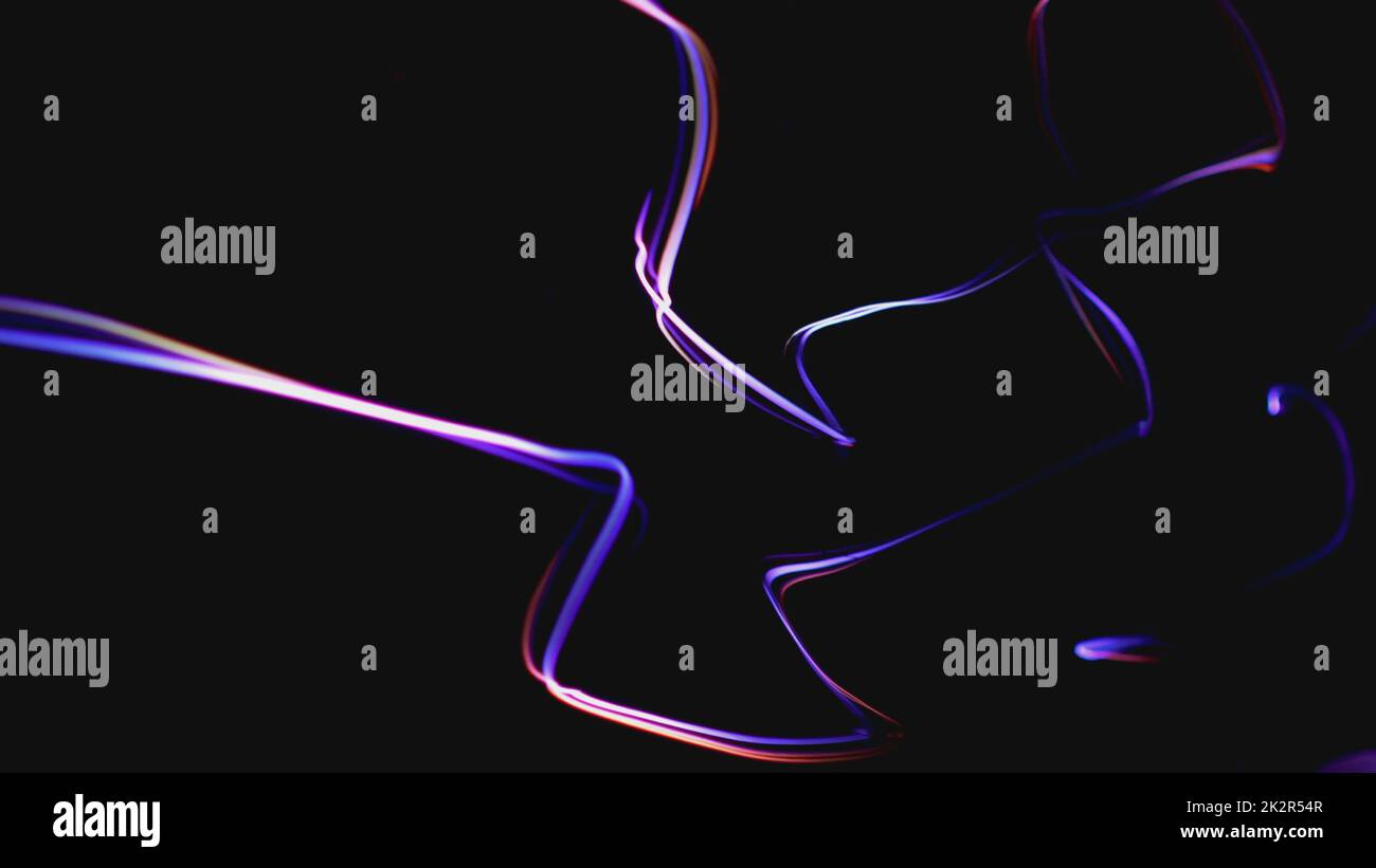 Colorful Fiber Strings Motion Background 3d illustration Stock Photo ...