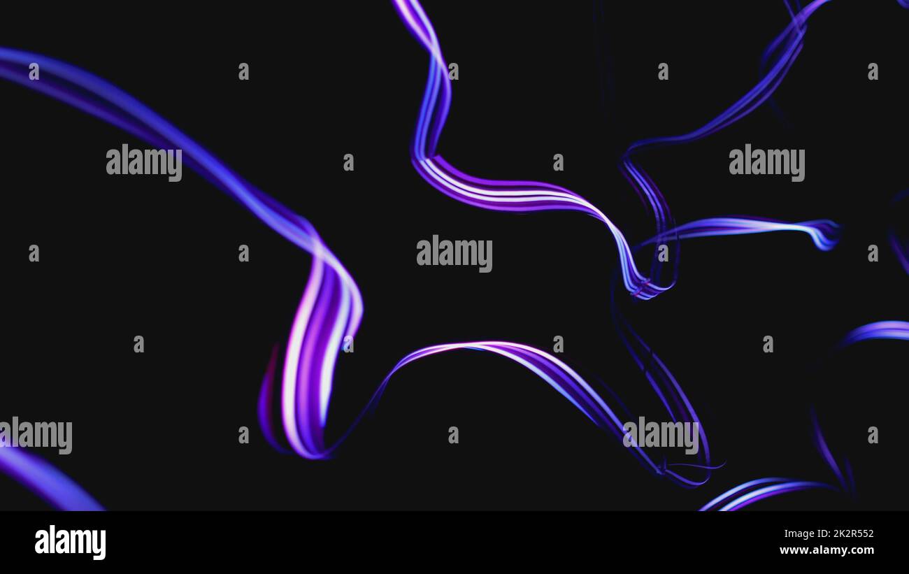 Colorful Fiber Strings Motion Background 3d illustration Stock Photo ...