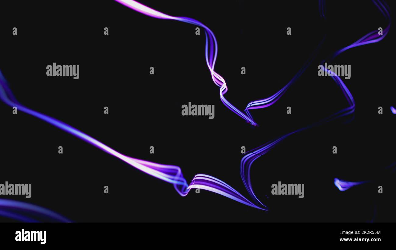 Colorful Fiber Strings Motion Background 3d illustration Stock Photo ...