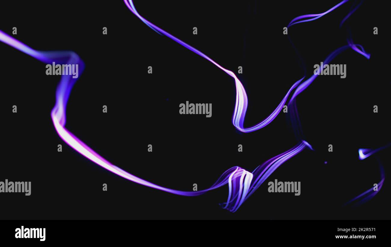 Colorful Fiber Strings Motion Background 3d illustration Stock Photo ...