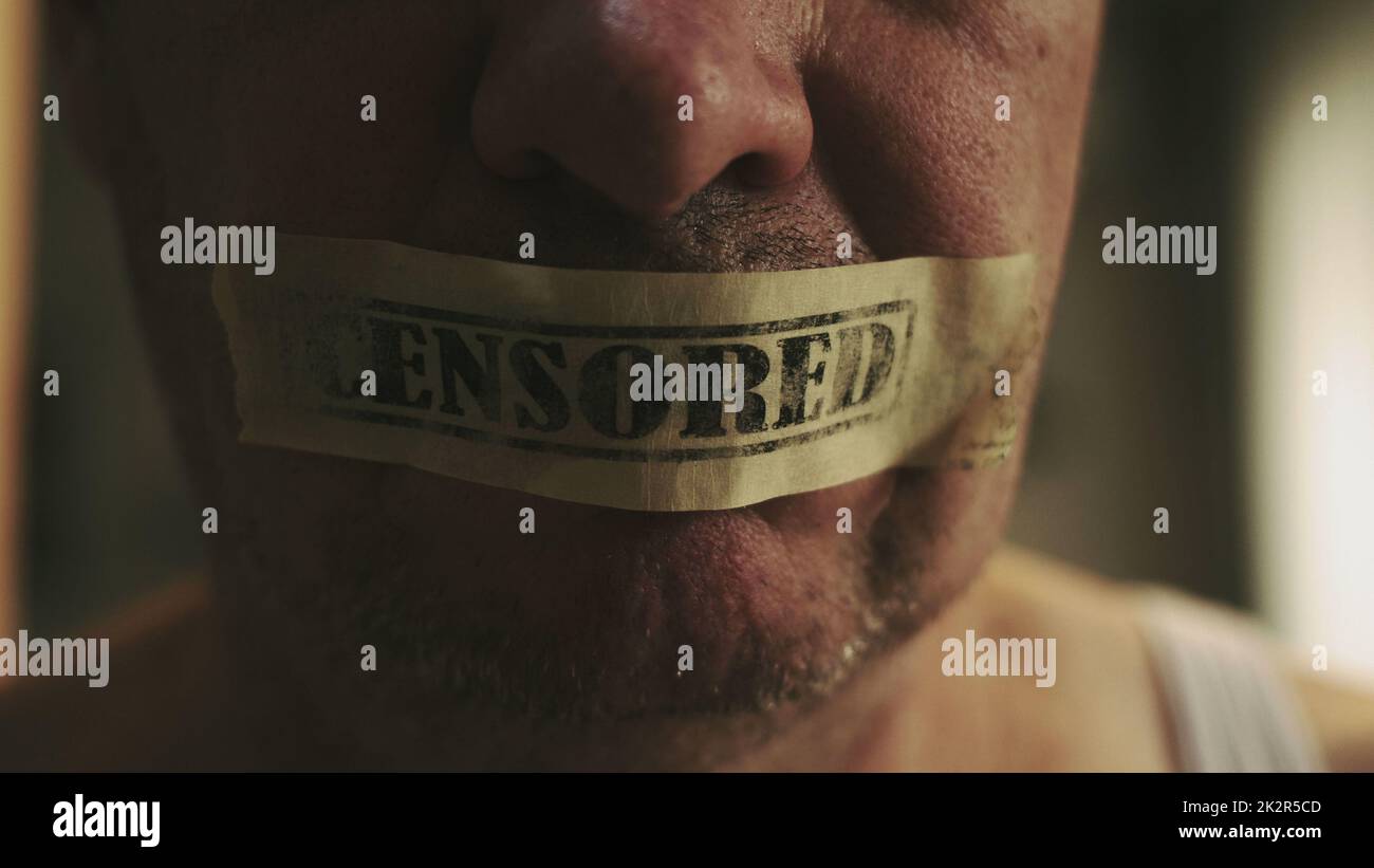 Censorship freedom of speech concept Stock Photo - Alamy
