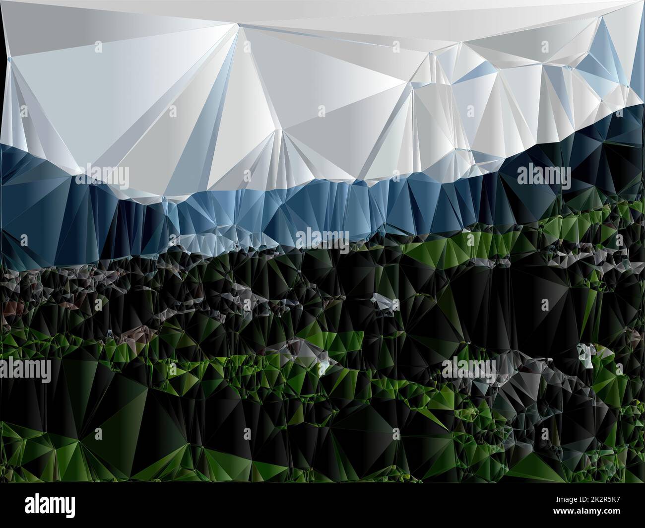Artwork of abstract composition made with geometrical shapes and ...