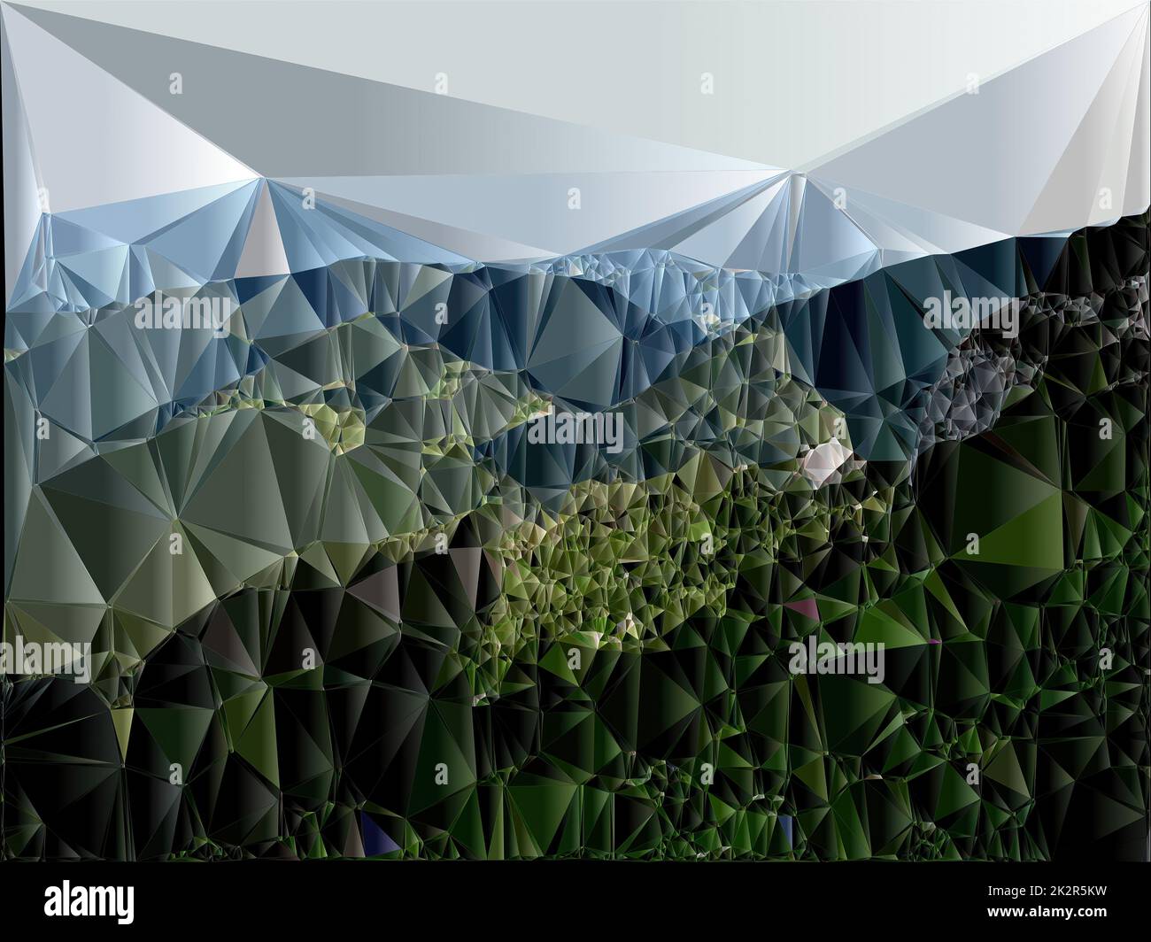 Artwork of abstract composition made with geometrical shapes and ...