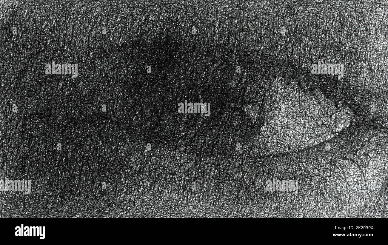 Human eye hand draw digital art illustration Stock Photo - Alamy