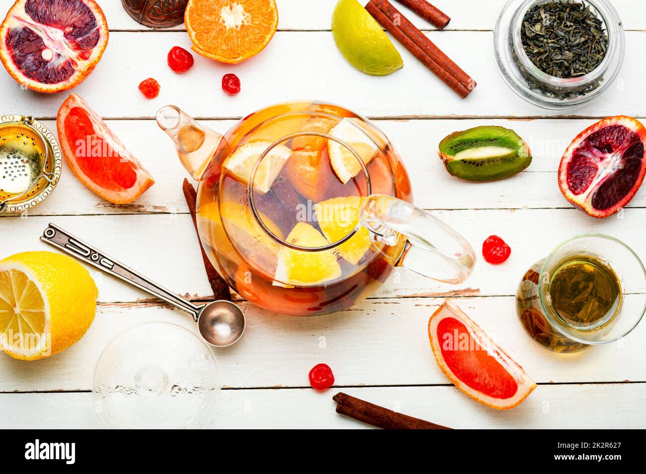 Fruit tea with citrus Stock Photo - Alamy
