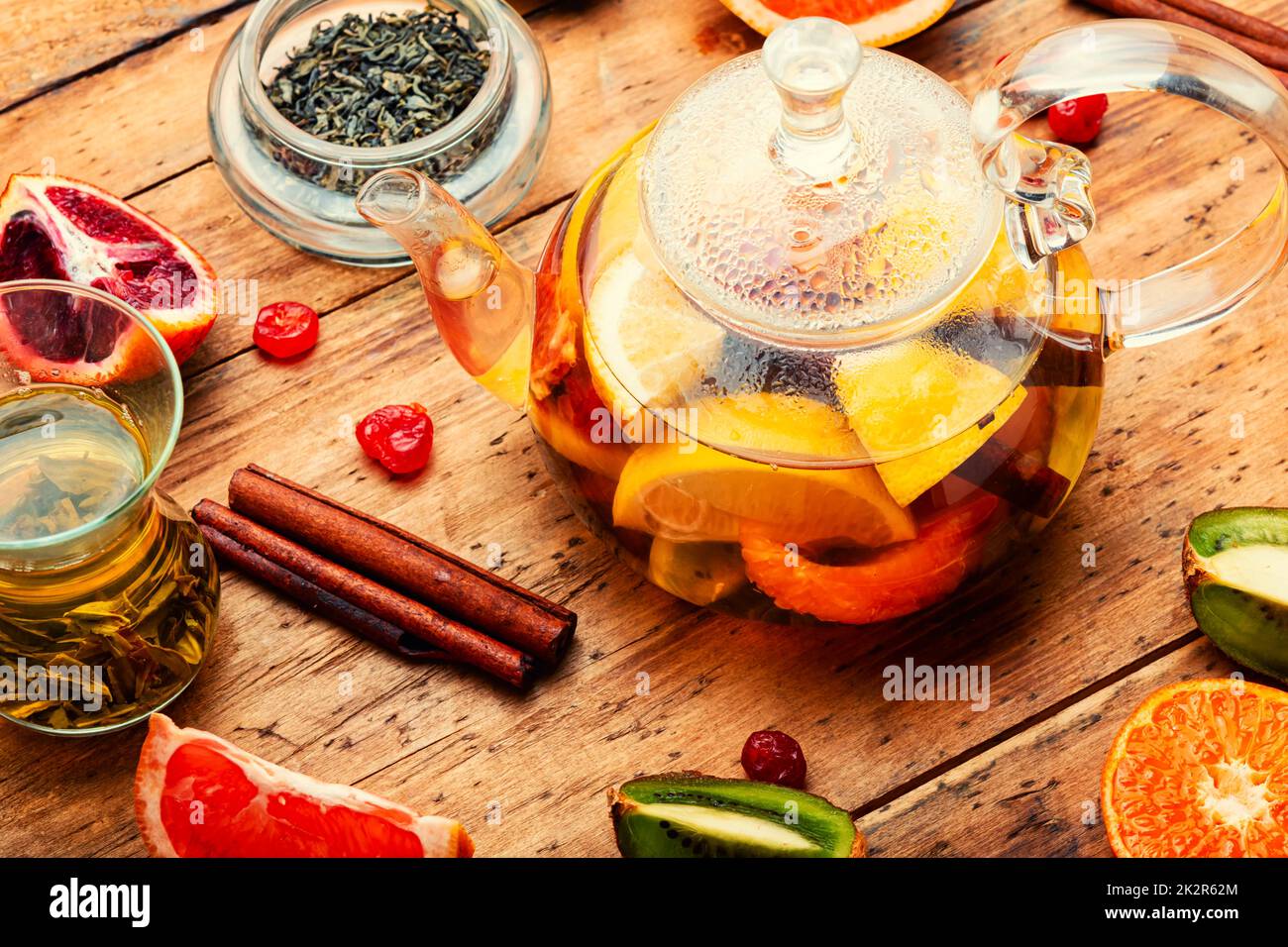 Fruit tea with citrus Stock Photo - Alamy