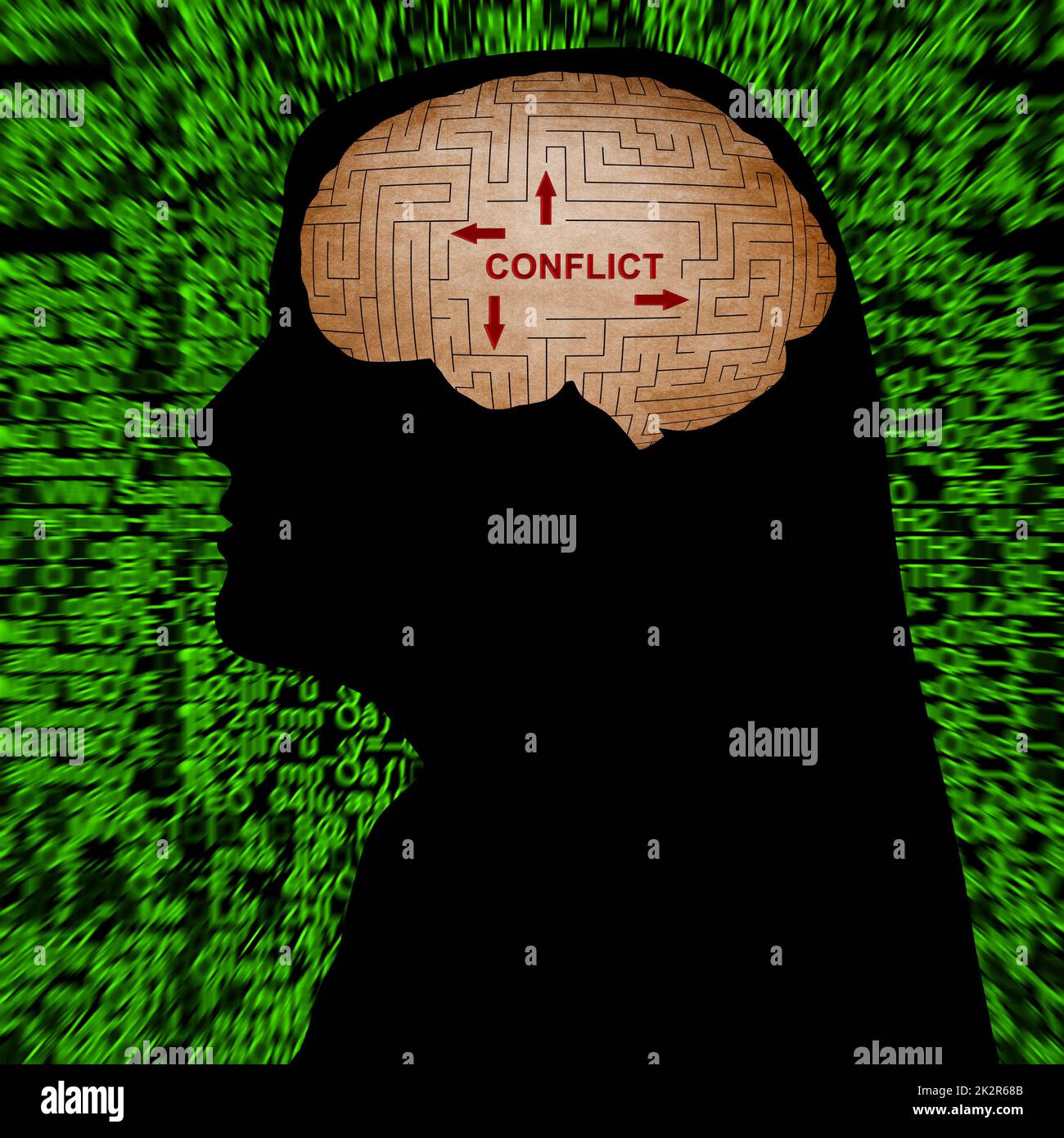 Conflict in mind Stock Photo - Alamy