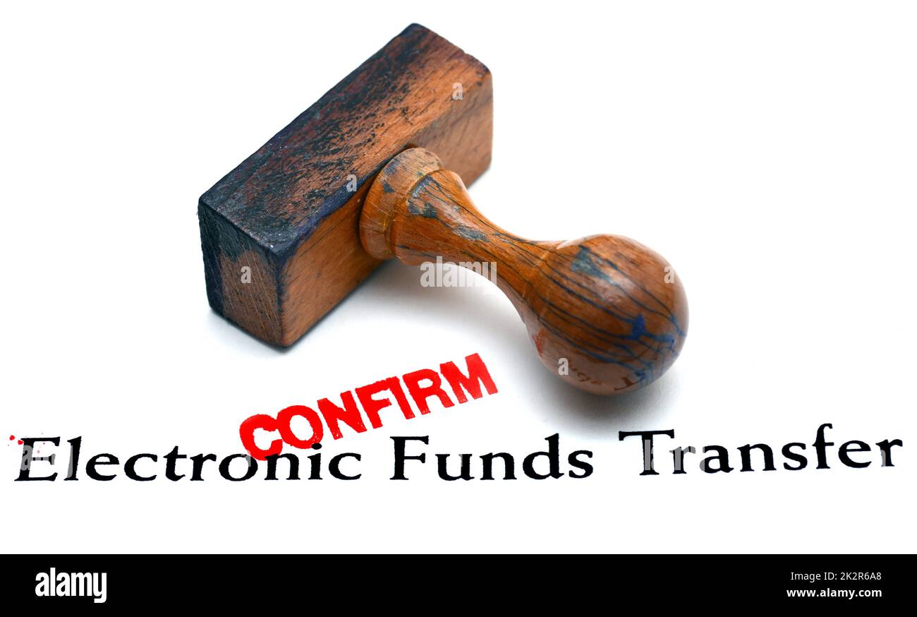 Electronic funds transfer Stock Photo - Alamy