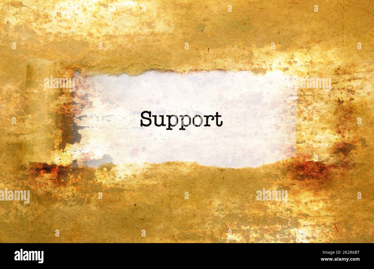 Support text on grunge background Stock Photo - Alamy