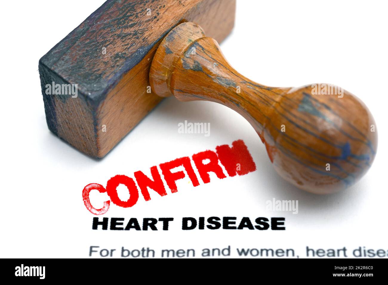 Heart disease confirm Stock Photo - Alamy