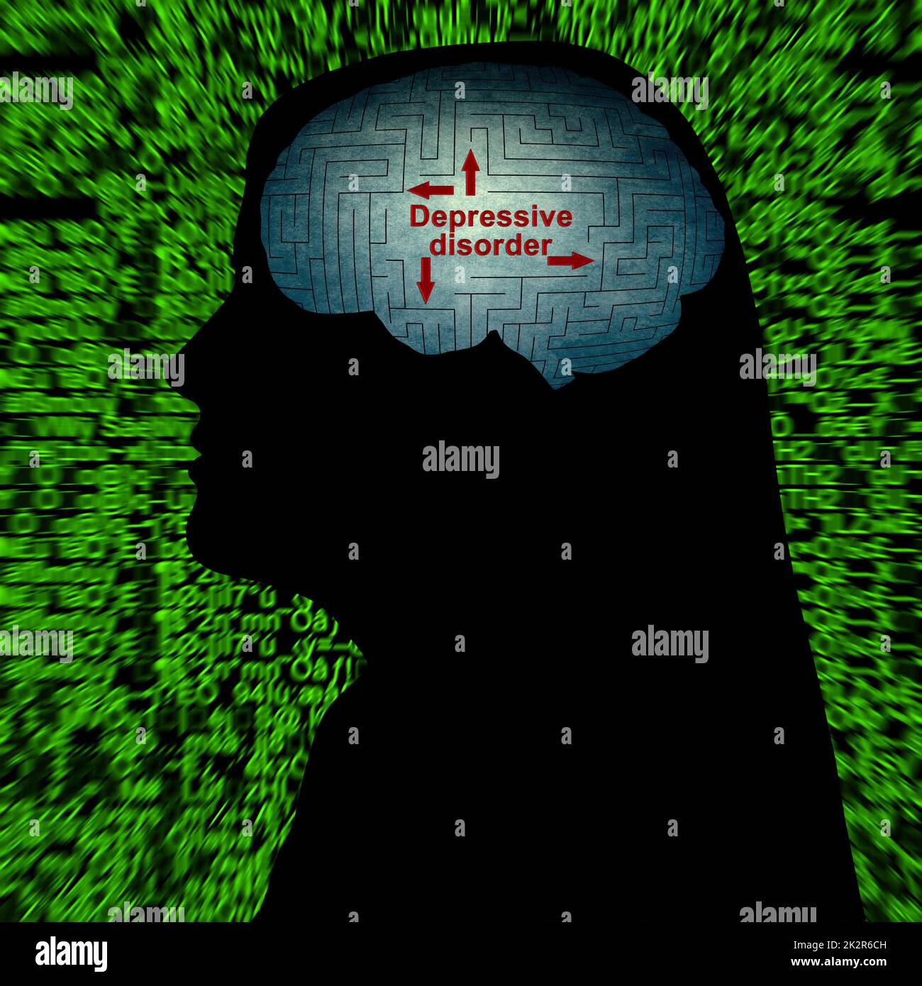 Depressive disorder maze concept Stock Photo - Alamy