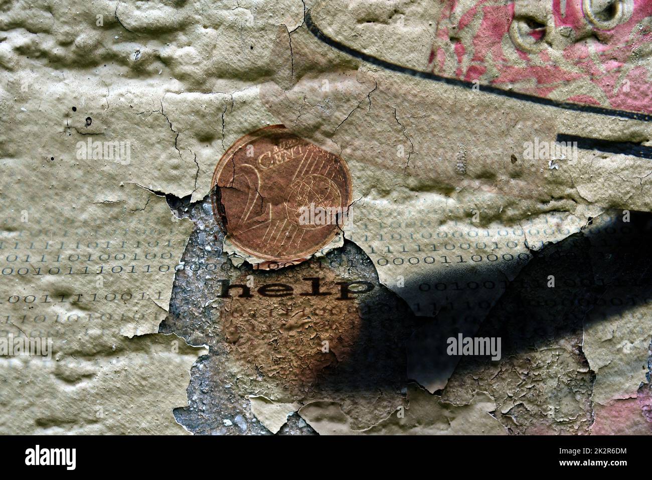Grunge euro symbol hi-res stock photography and images - Alamy