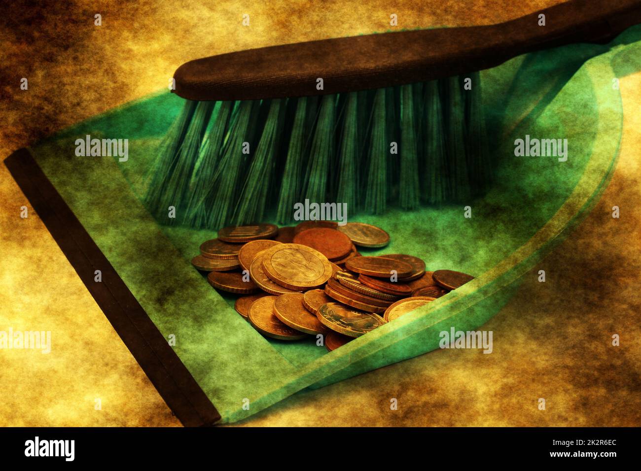 Money trash grunge concept Stock Photo - Alamy