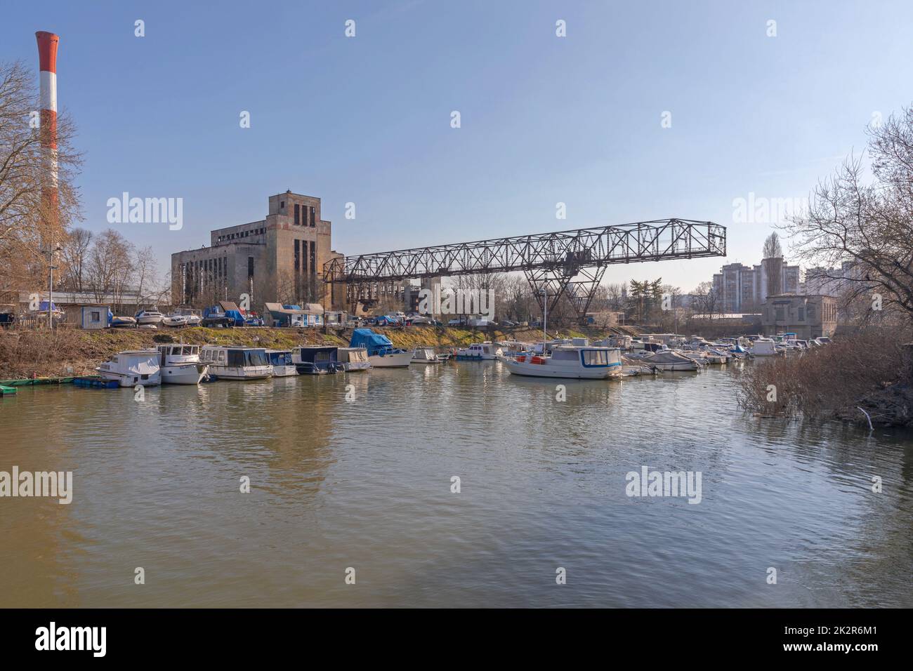 Belgrade, Serbia - March 3, 2021: Dysfunctional Thermal Power Station ...