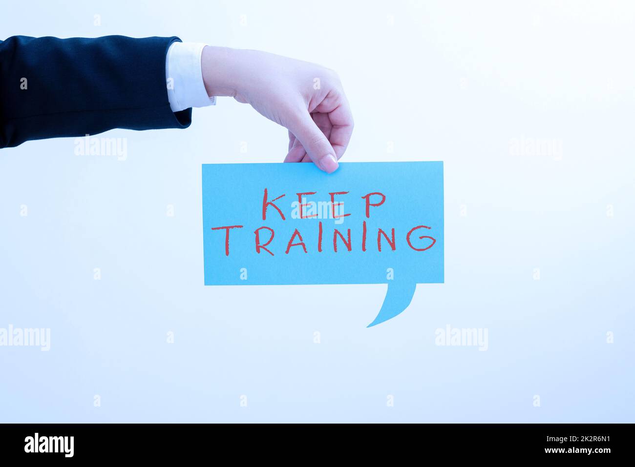 Sign displaying Keep Training. Conceptual photo Grounding Drilling ...