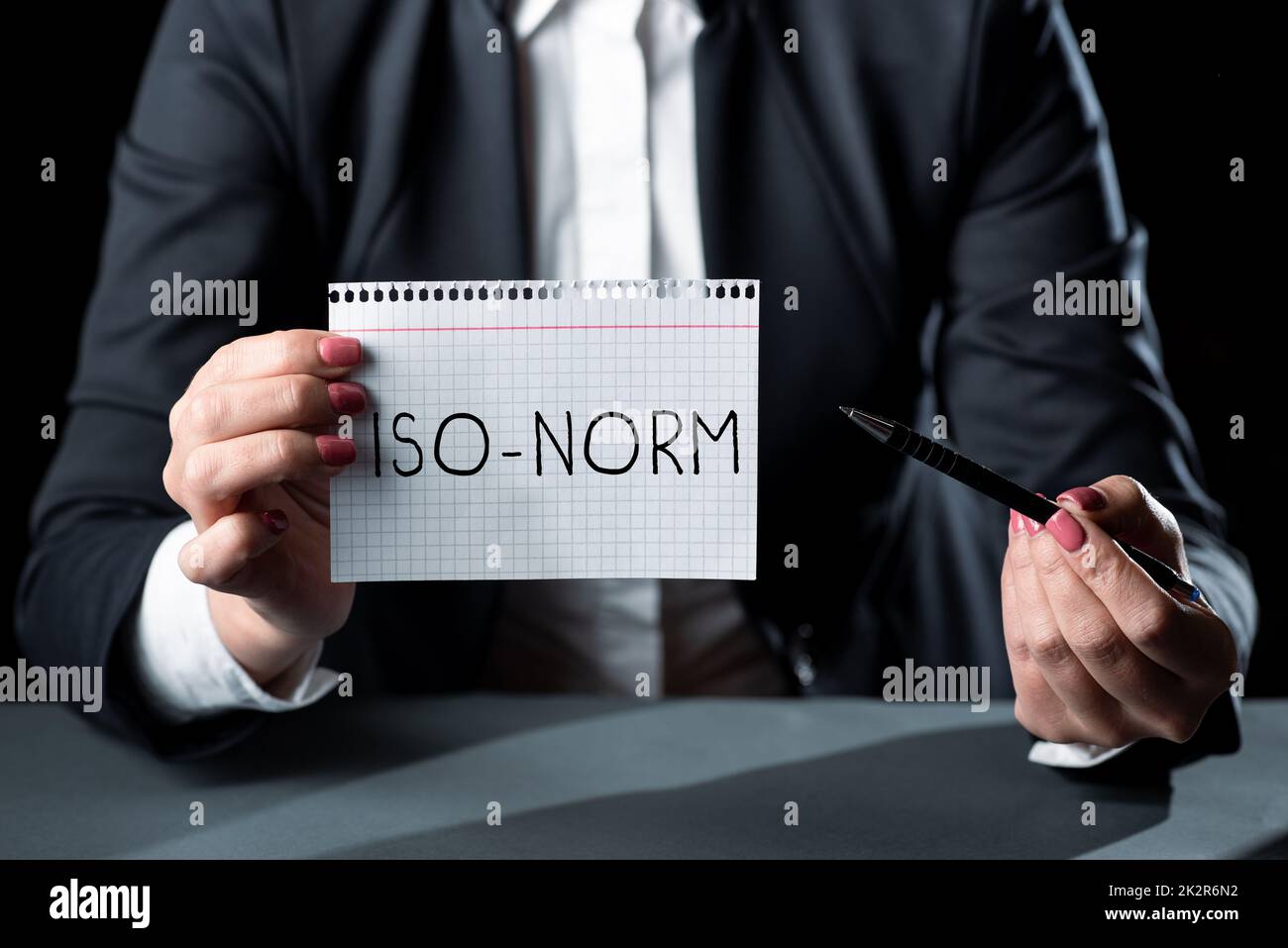 Text showing inspiration Iso Norm. Business concept An accepted ...