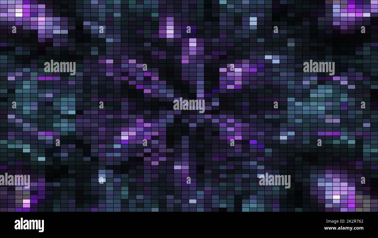 Mosaic with square particles, this is computer generated abstract digital technology background ...