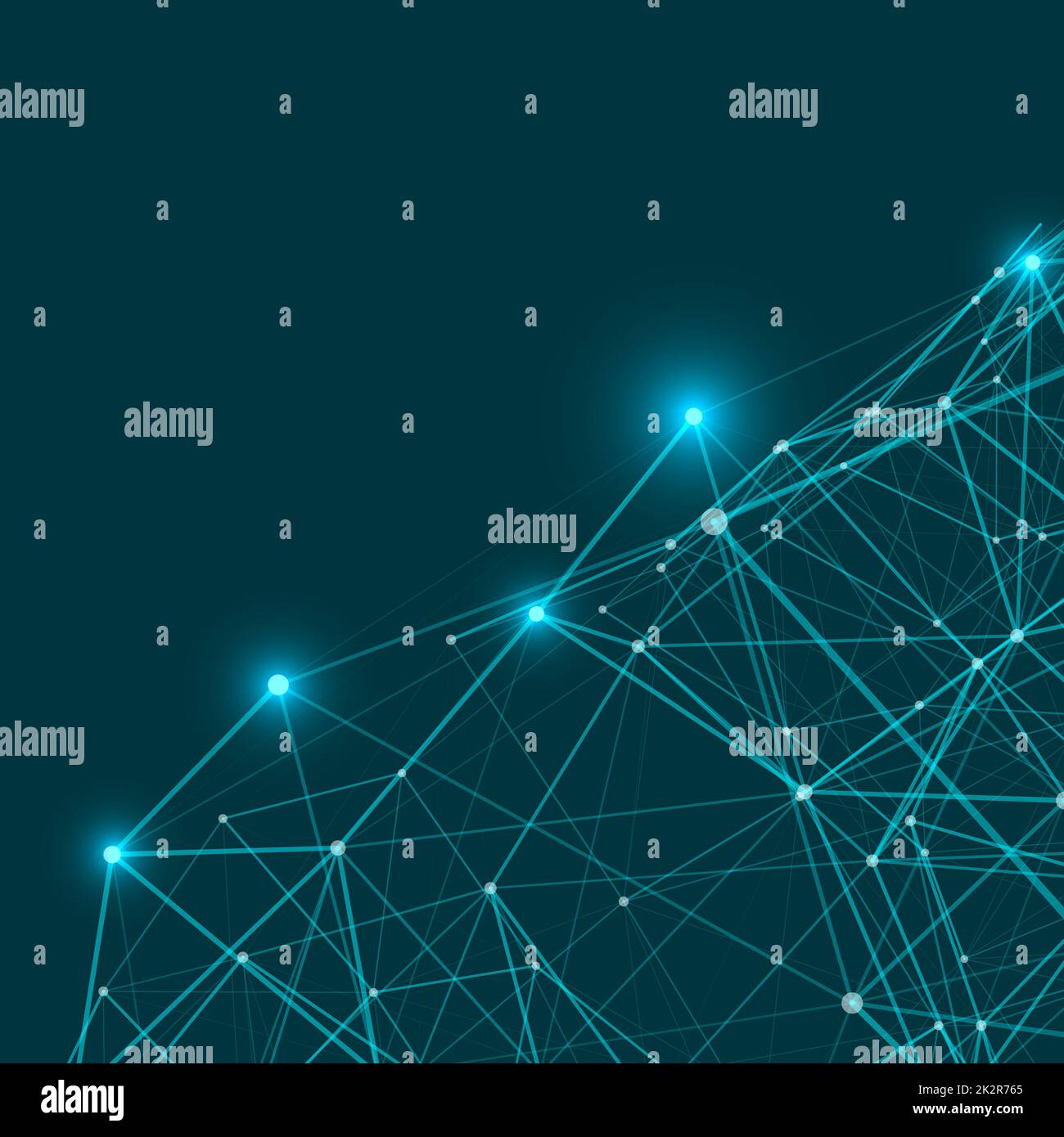 Abstract design connecting dots and lines. Digital technology Stock Photo - Alamy