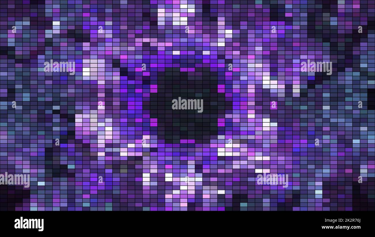 Mosaic with square particles, this is computer generated abstract digital technology background ...