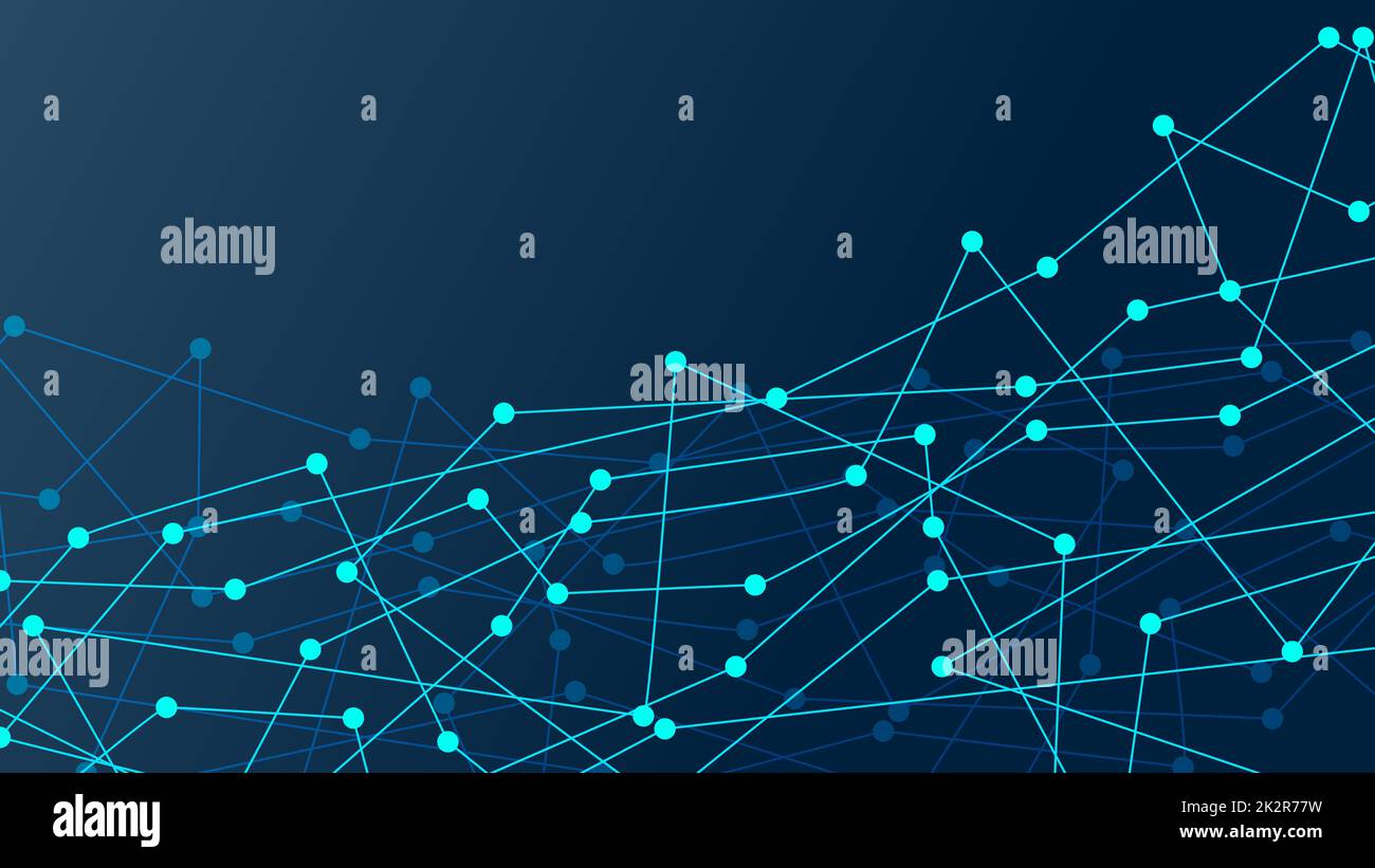 Abstract connection dots. Digital illustration backdrop. Network Stock ...