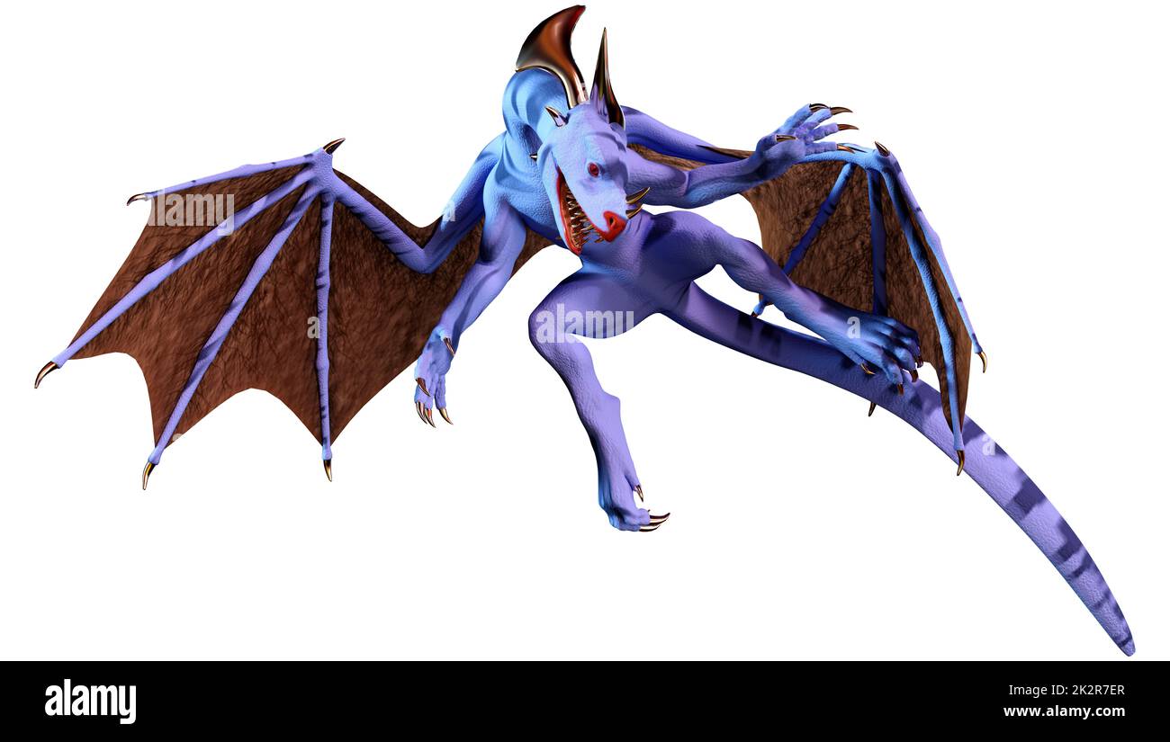 3D Rendering Fairy Tale Dragon on White Stock Photo - Alamy