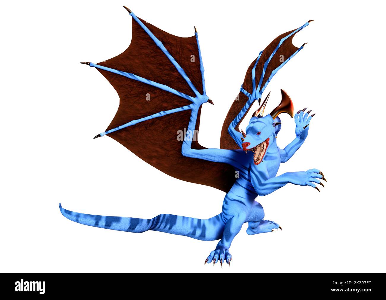 3D Rendering Fairy Tale Dragon on White Stock Photo - Alamy