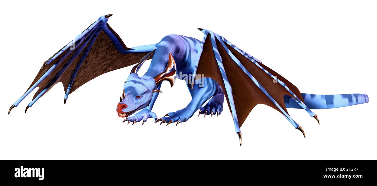 3D Rendering Fairy Tale Dragon on White Stock Photo - Alamy