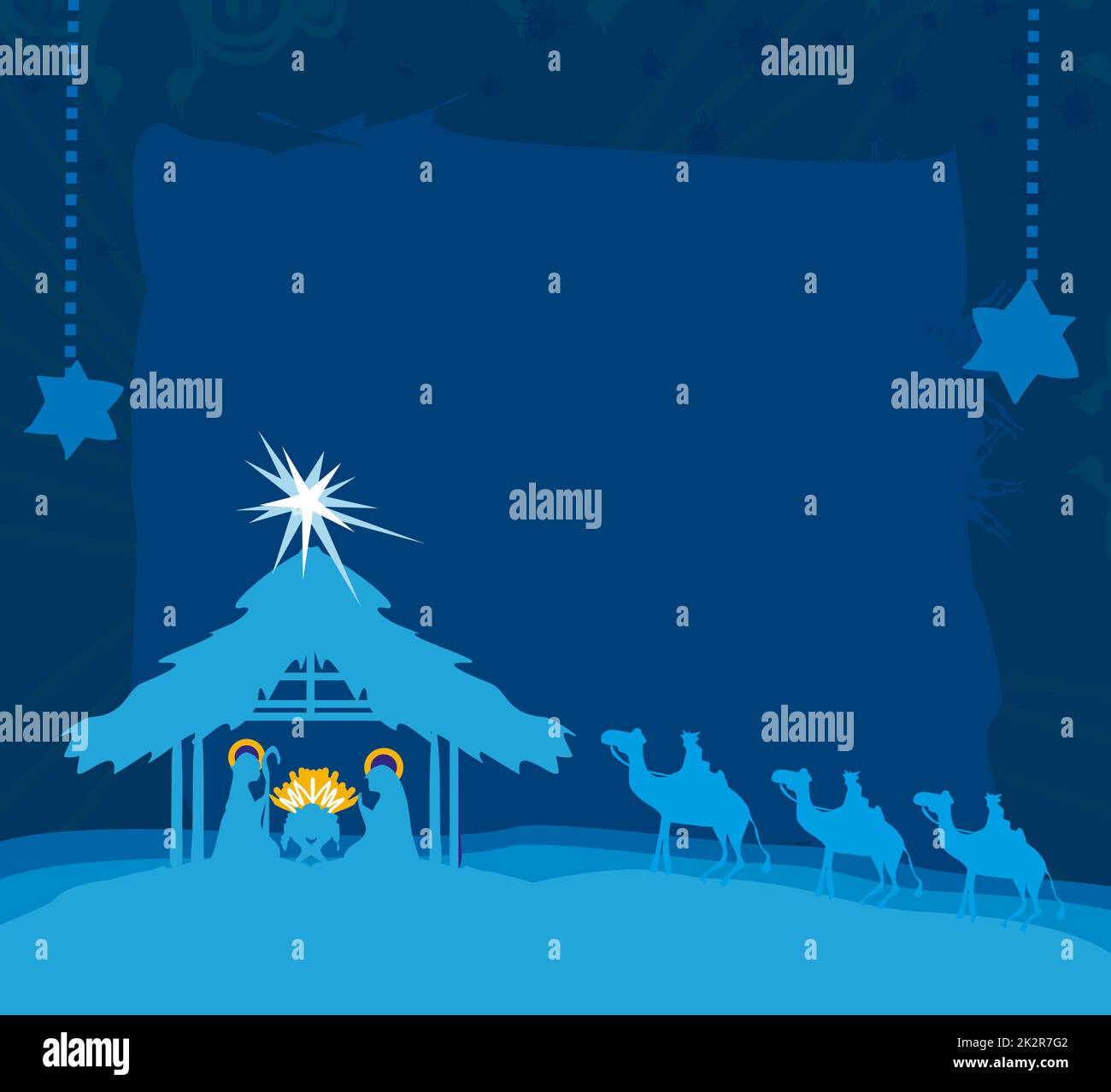 birth of Jesus in Bethlehem card Stock Photo - Alamy
