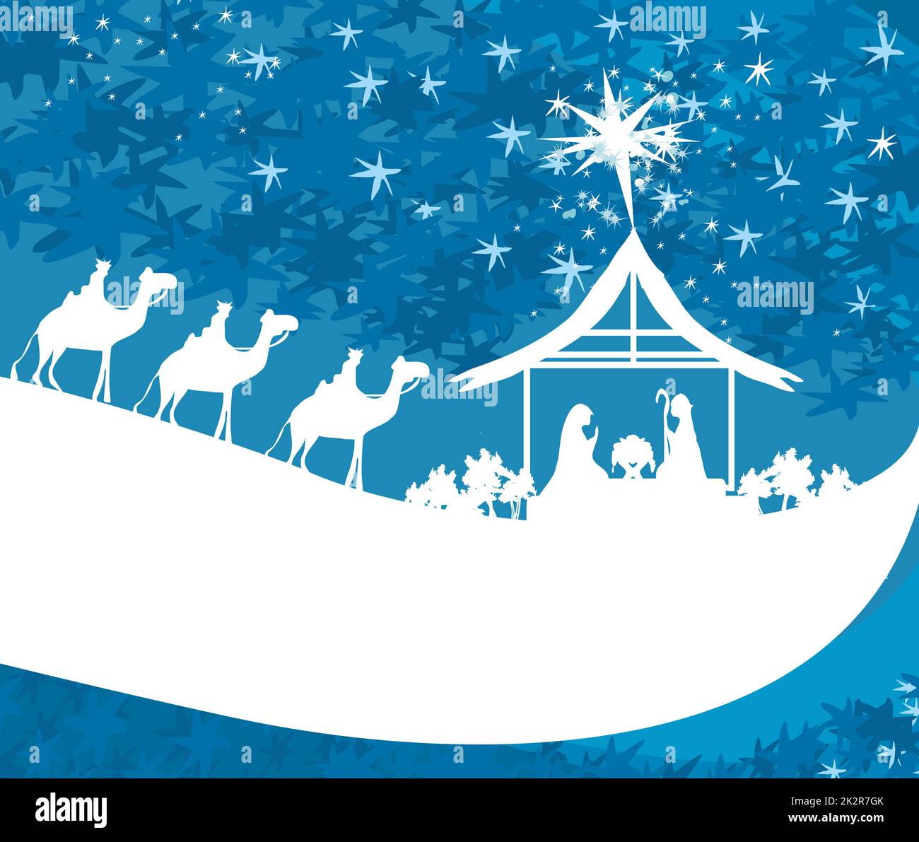 birth of Jesus in Bethlehem - abstract card Stock Photo - Alamy