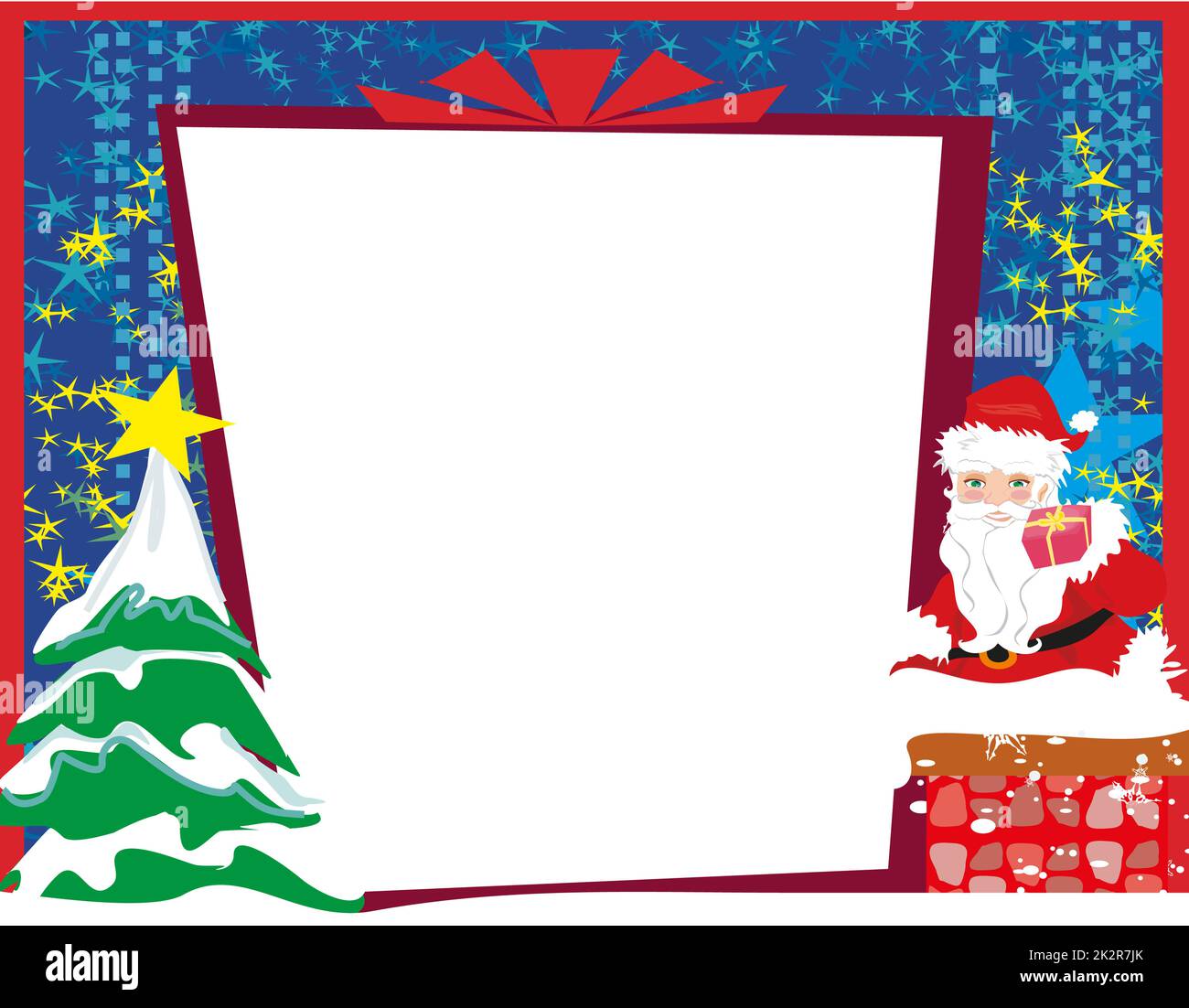 Christmas border santa claus hi-res stock photography and images - Alamy