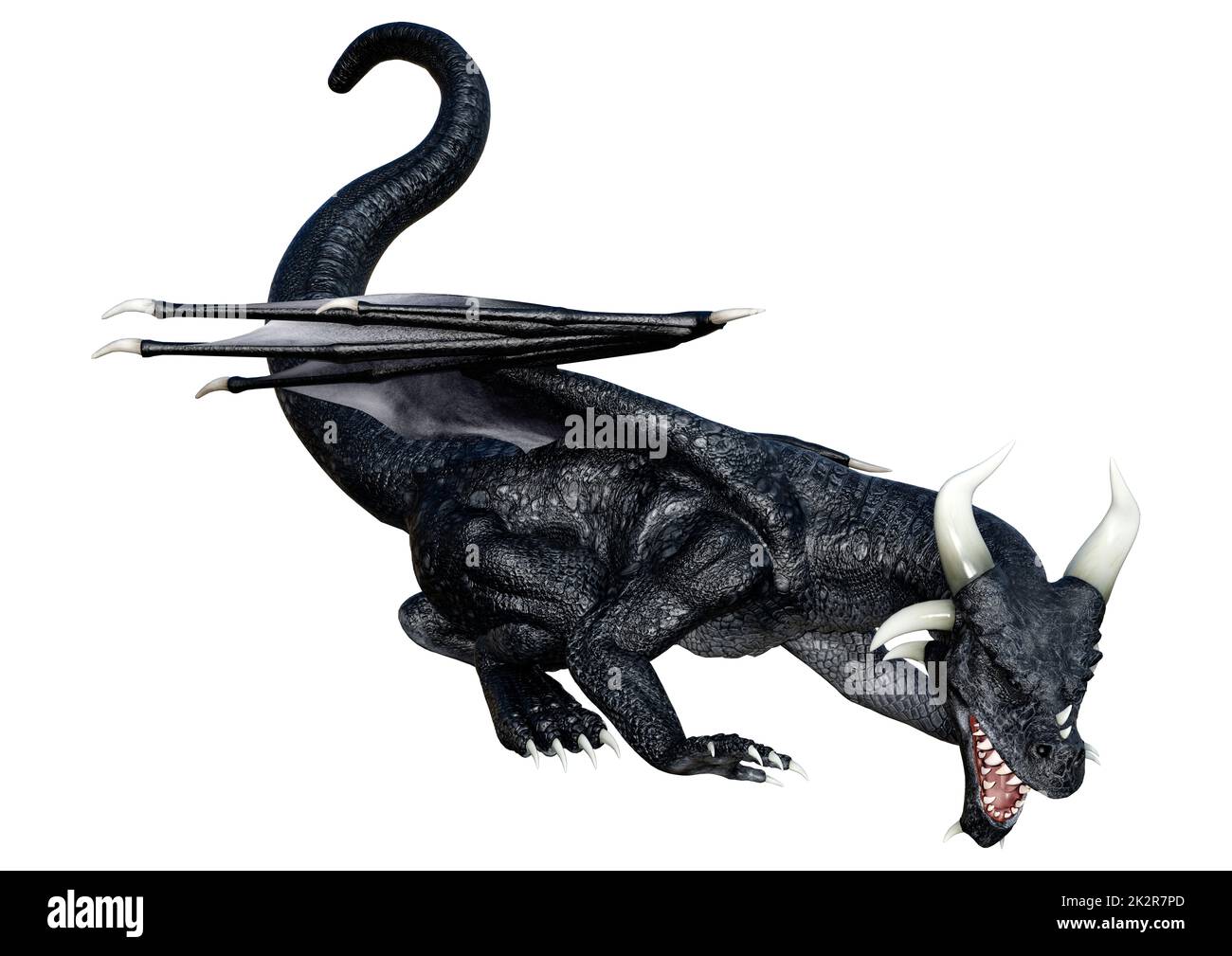 3D Rendering Fairy Tale Dragon on White Stock Photo - Alamy