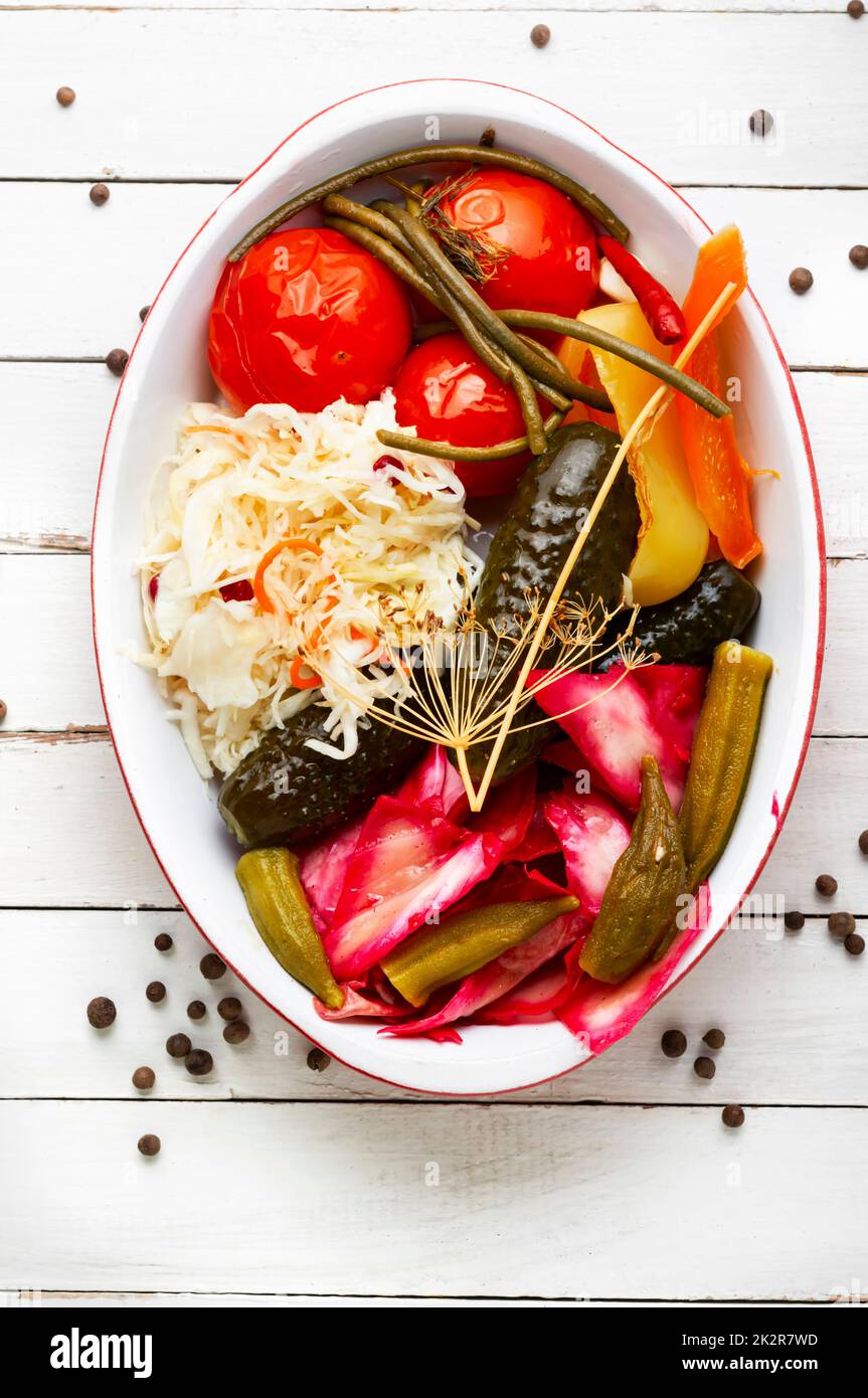Top view pickles hi-res stock photography and images - Alamy