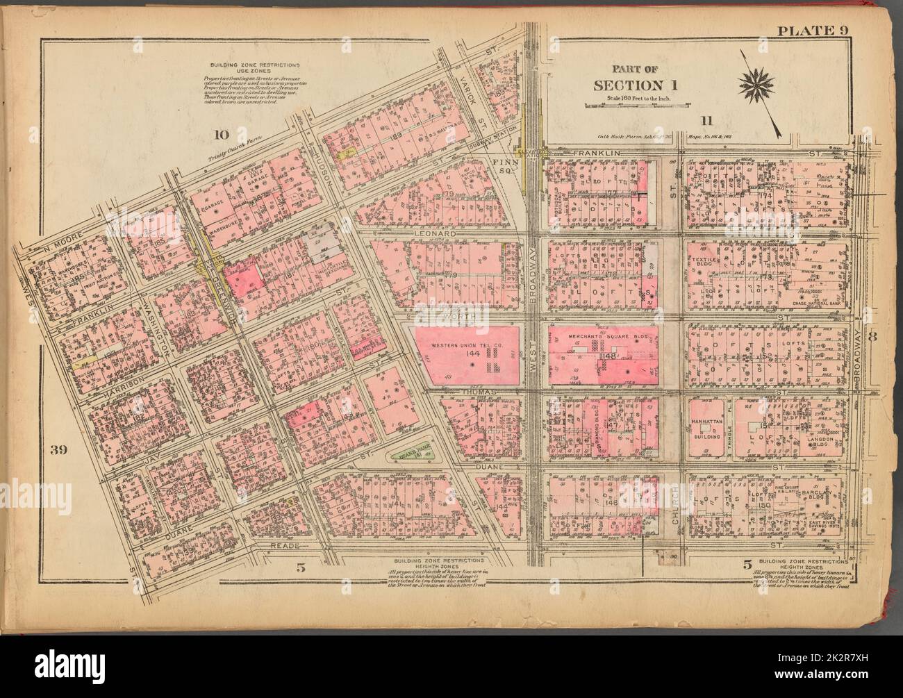 Cartographic, Maps. 1927. Lionel Pincus and Princess Firyal Map Division. Real property , New ...