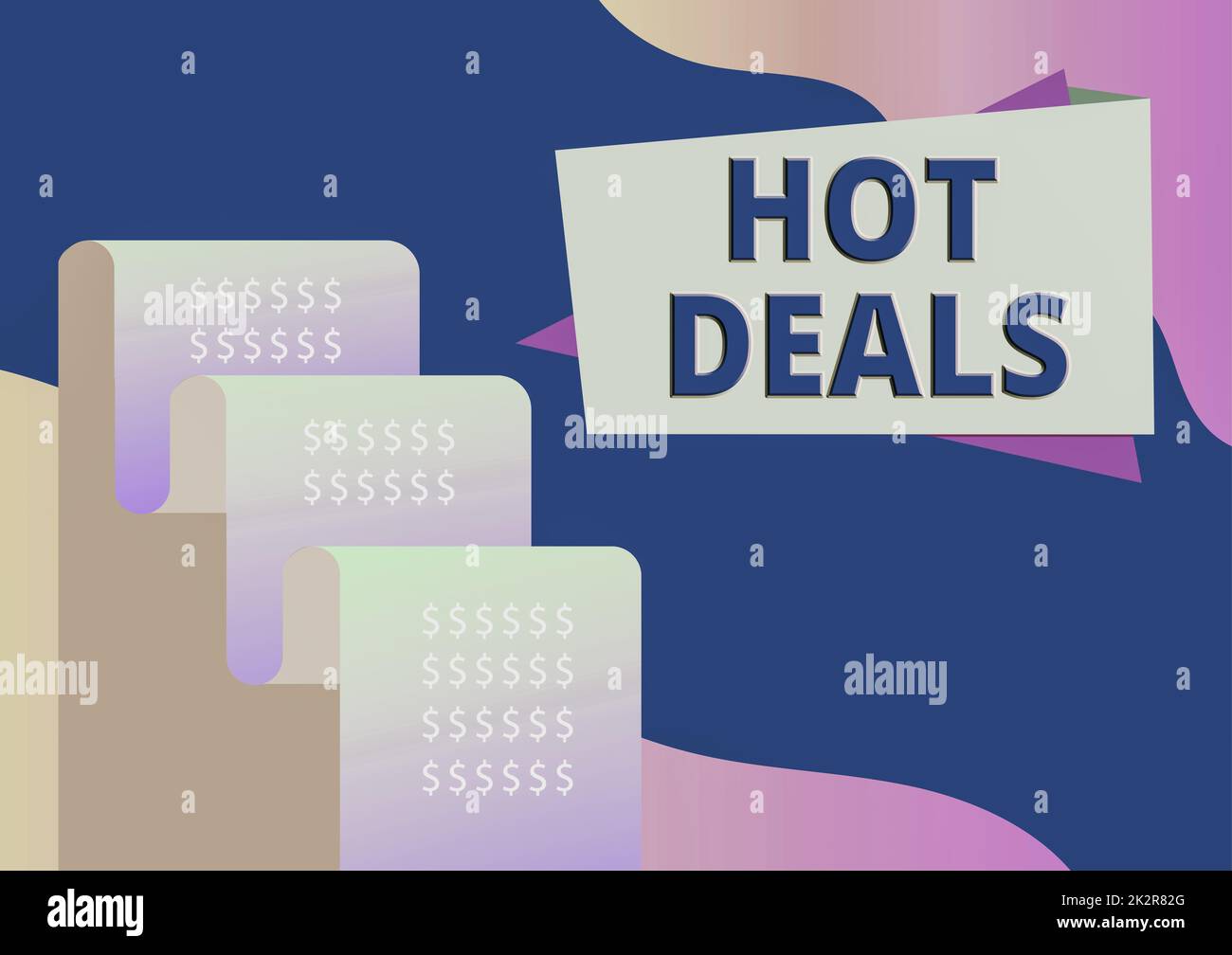 Writing displaying text Hot Deals. Business overview An agreement ...