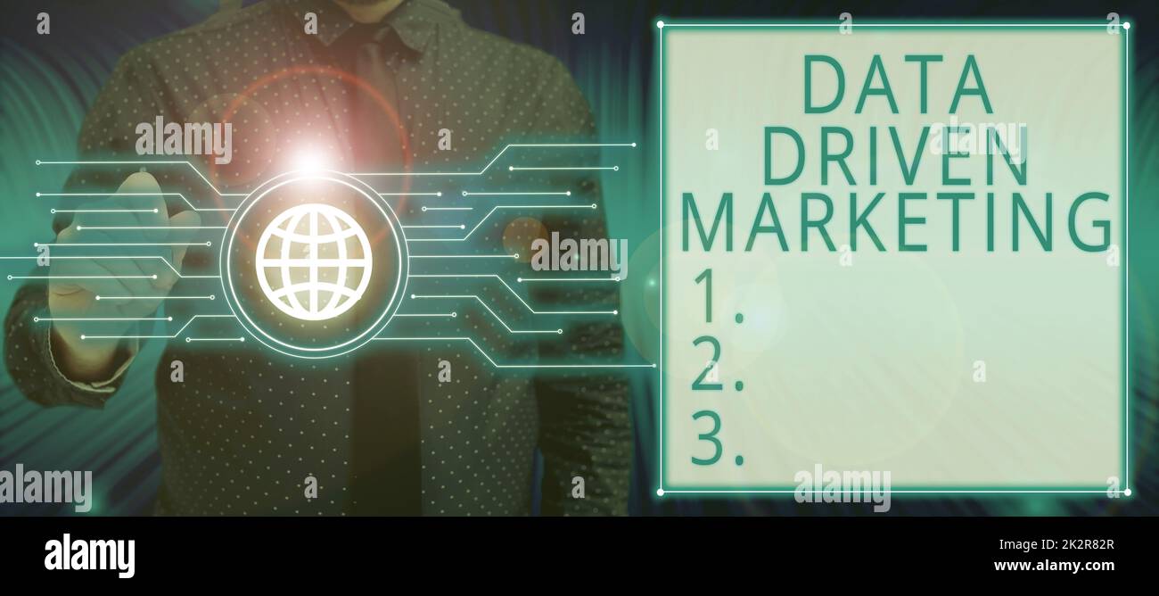 Text showing inspiration Data Driven Marketing. Concept meaning ... Text showing inspiration Data Driven Marketing. Concept meaning ...