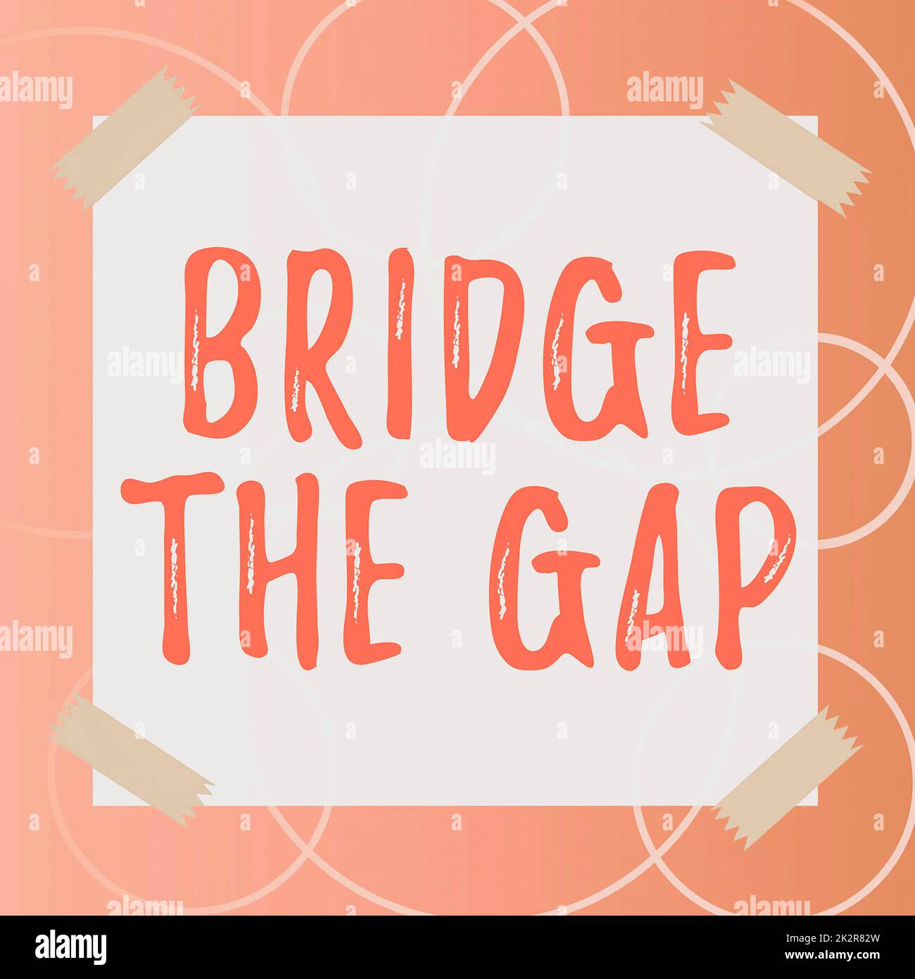 Inspiration showing sign Bridge The Gap. Business concept Overcome the ...