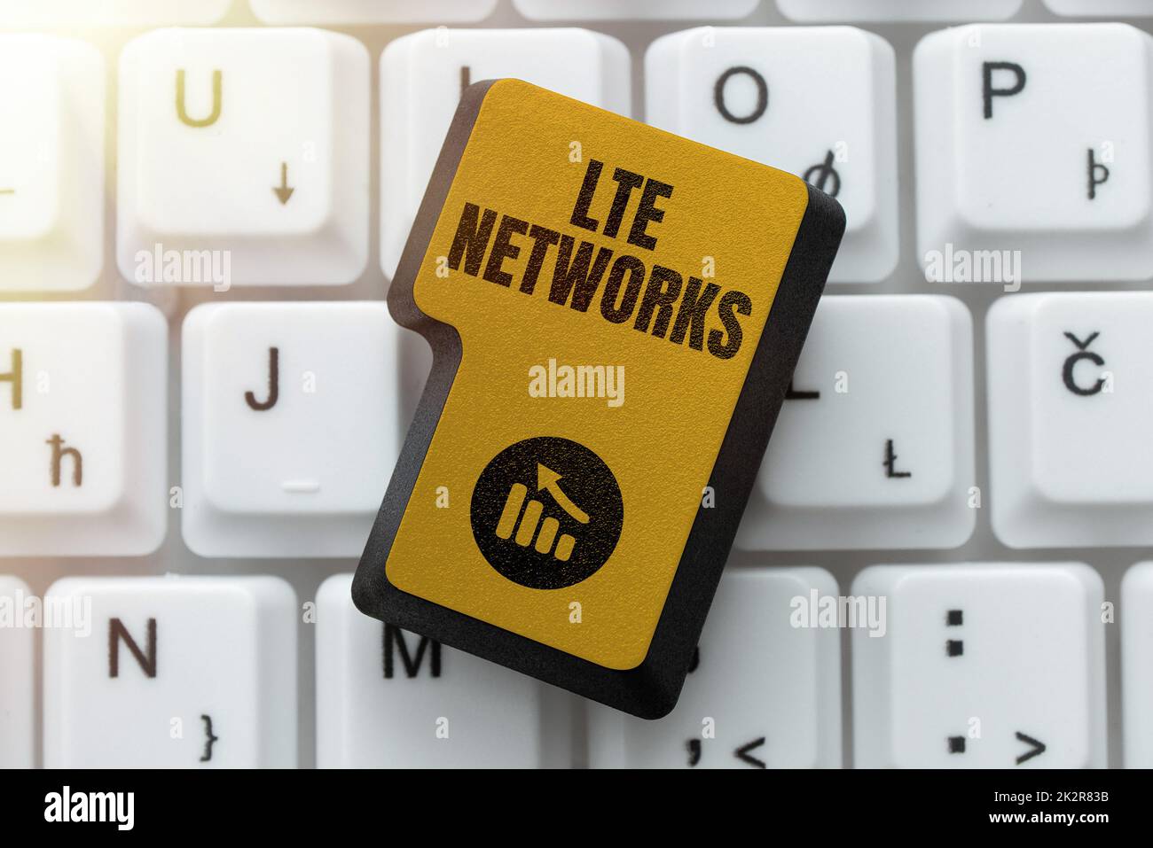 Hand writing sign Lte Networks. Conceptual photo Fastest network ...