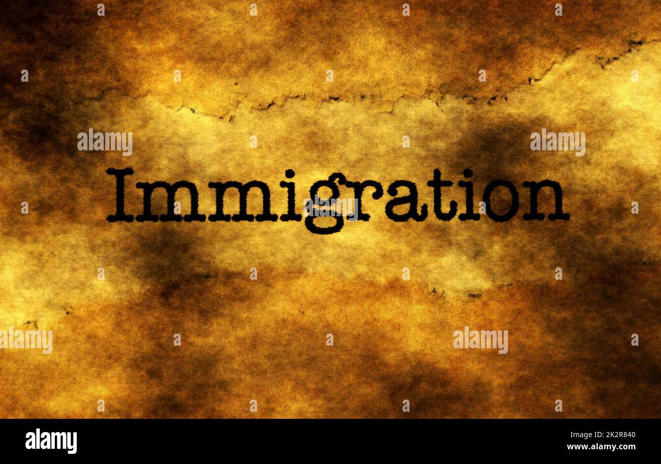 Immigration grunge concept Stock Photo - Alamy