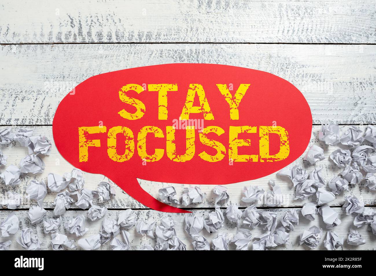 Text showing inspiration Stay Focused. Business overview Be attentive ...