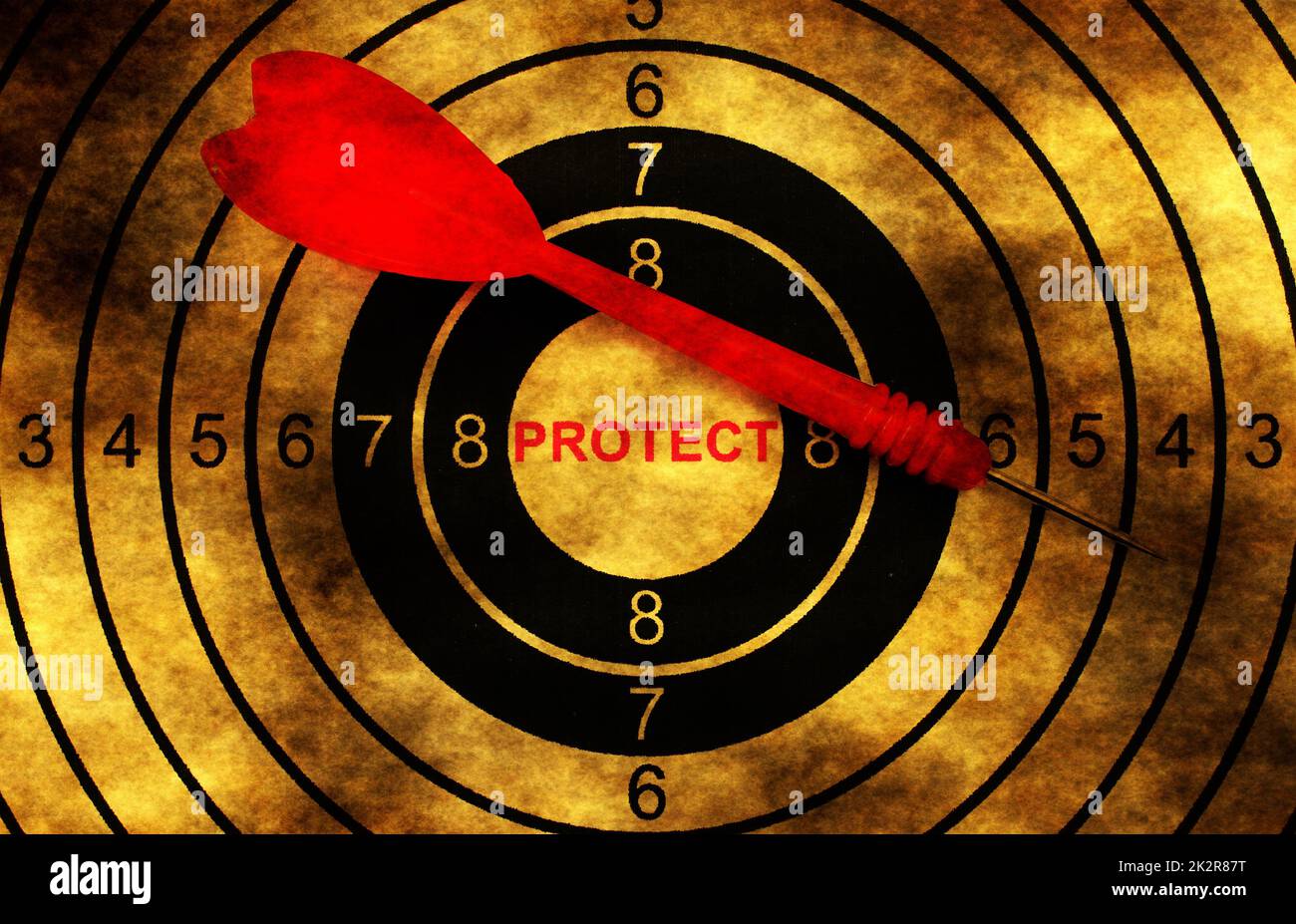 Protect grunge target Stock Photo - Alamy