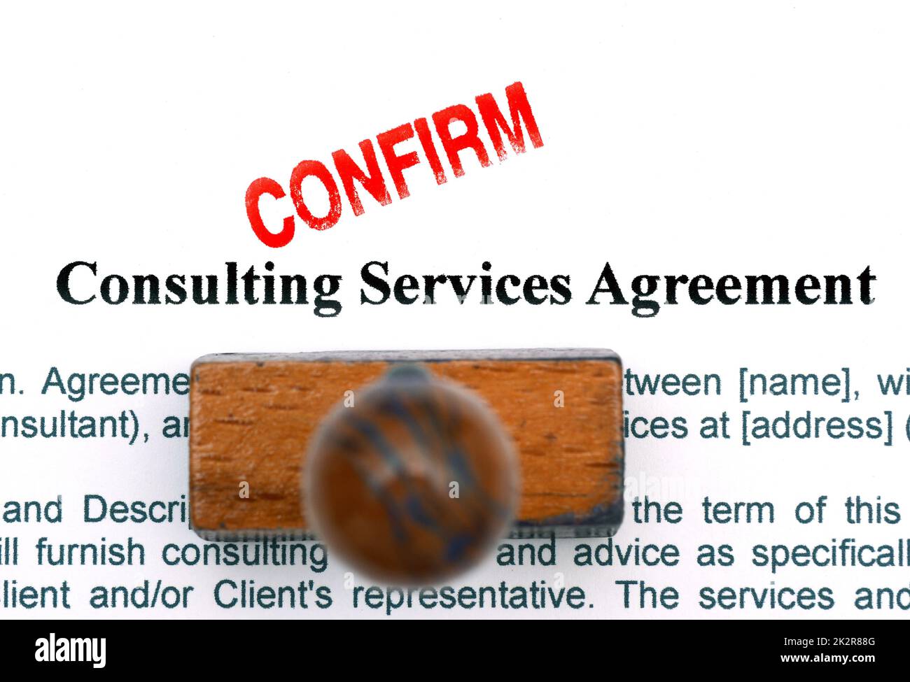 Consulting service agreement Stock Photo - Alamy