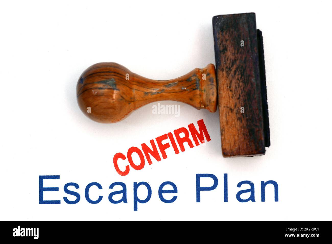 Escape plan confirm Stock Photo - Alamy