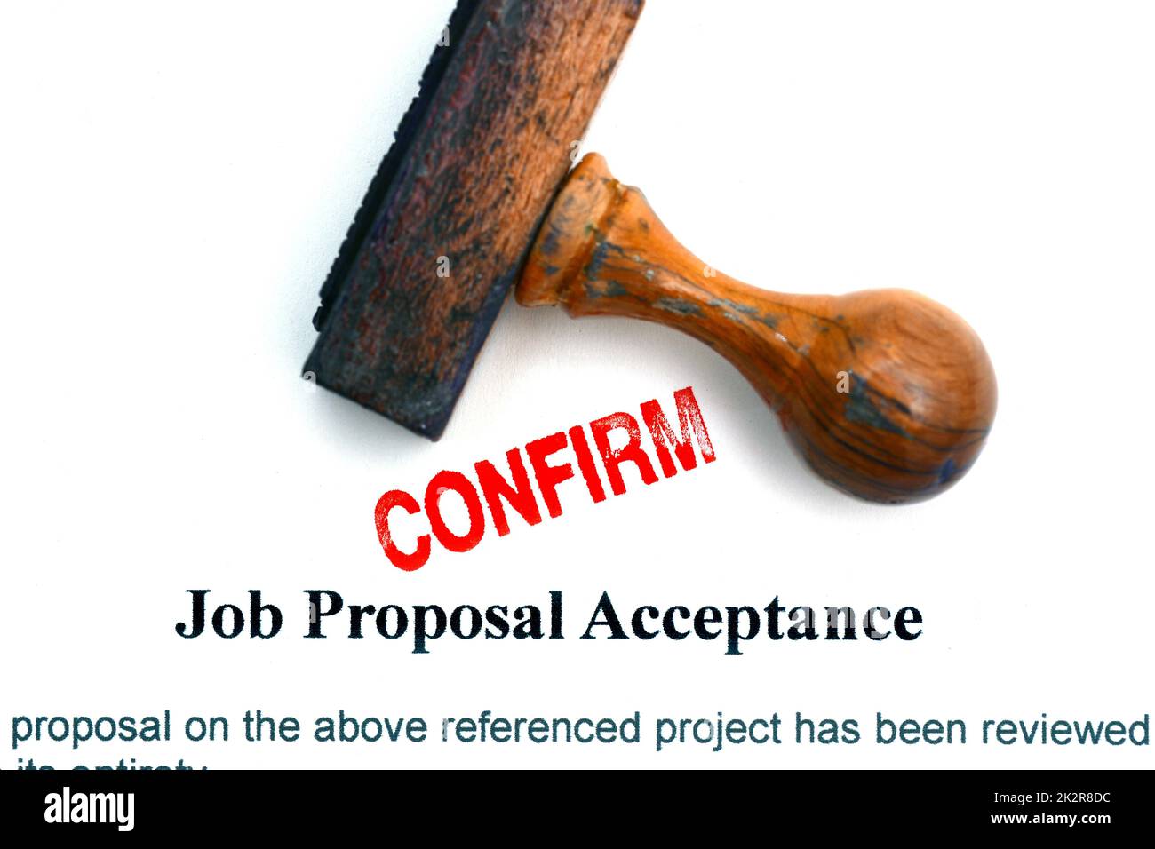 Job proposal form Stock Photo - Alamy