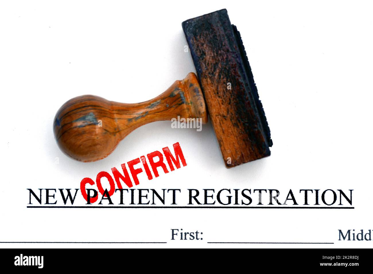 Patient registration form Stock Photo - Alamy