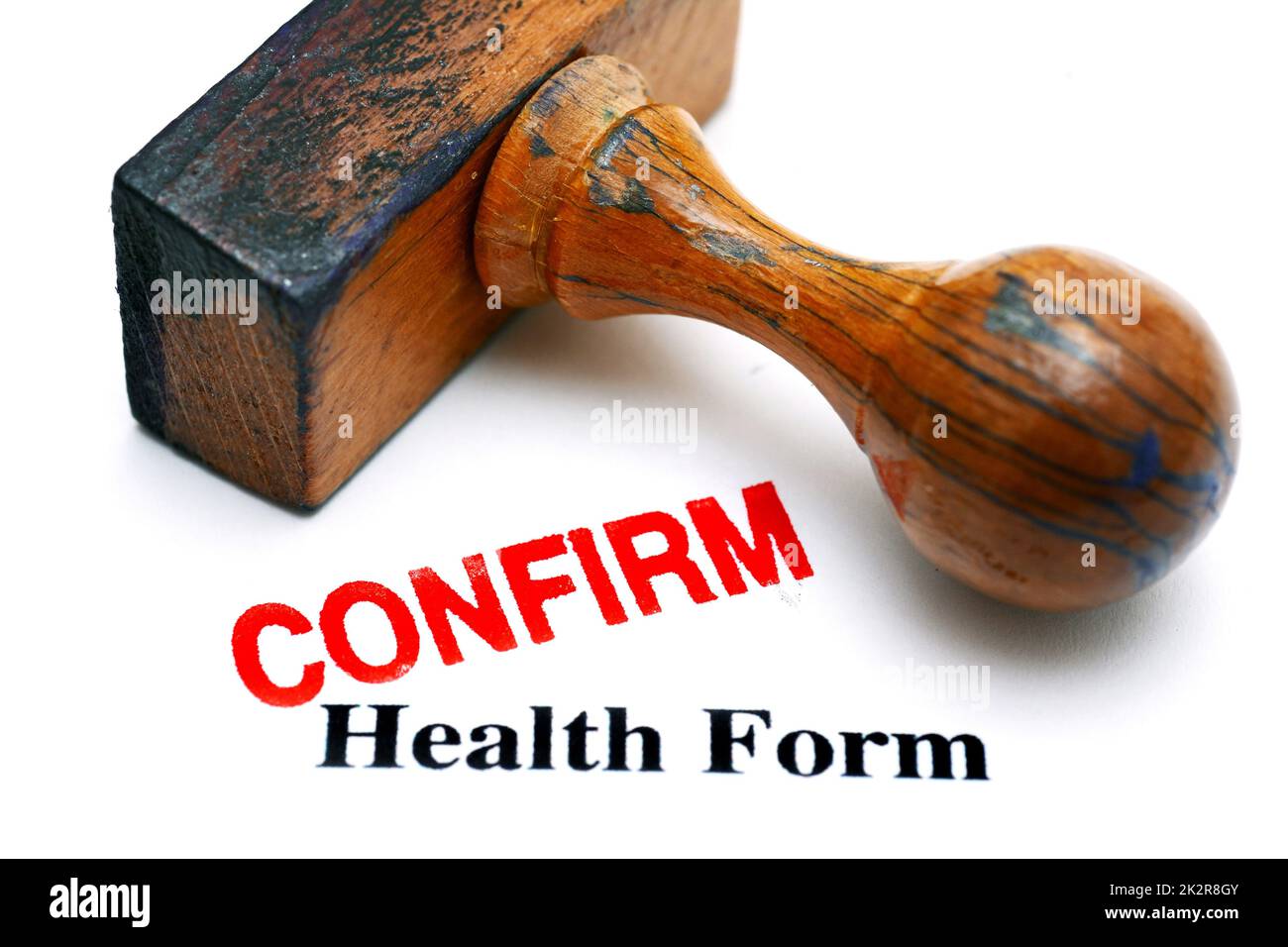 Health form confirm Stock Photo - Alamy